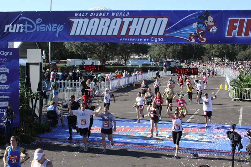 Disney Marathon Finish Line