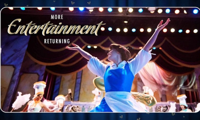 BREAKING NEWS: Disney World Announces Return of Multiple Entertainment ...